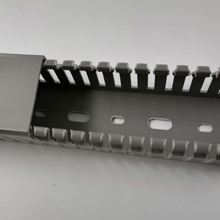 The PVC slotted cable trunking